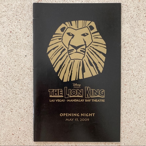 Playbill | Other | The Lion King Playbill Thom Sesma Open Nite Mandalay ...